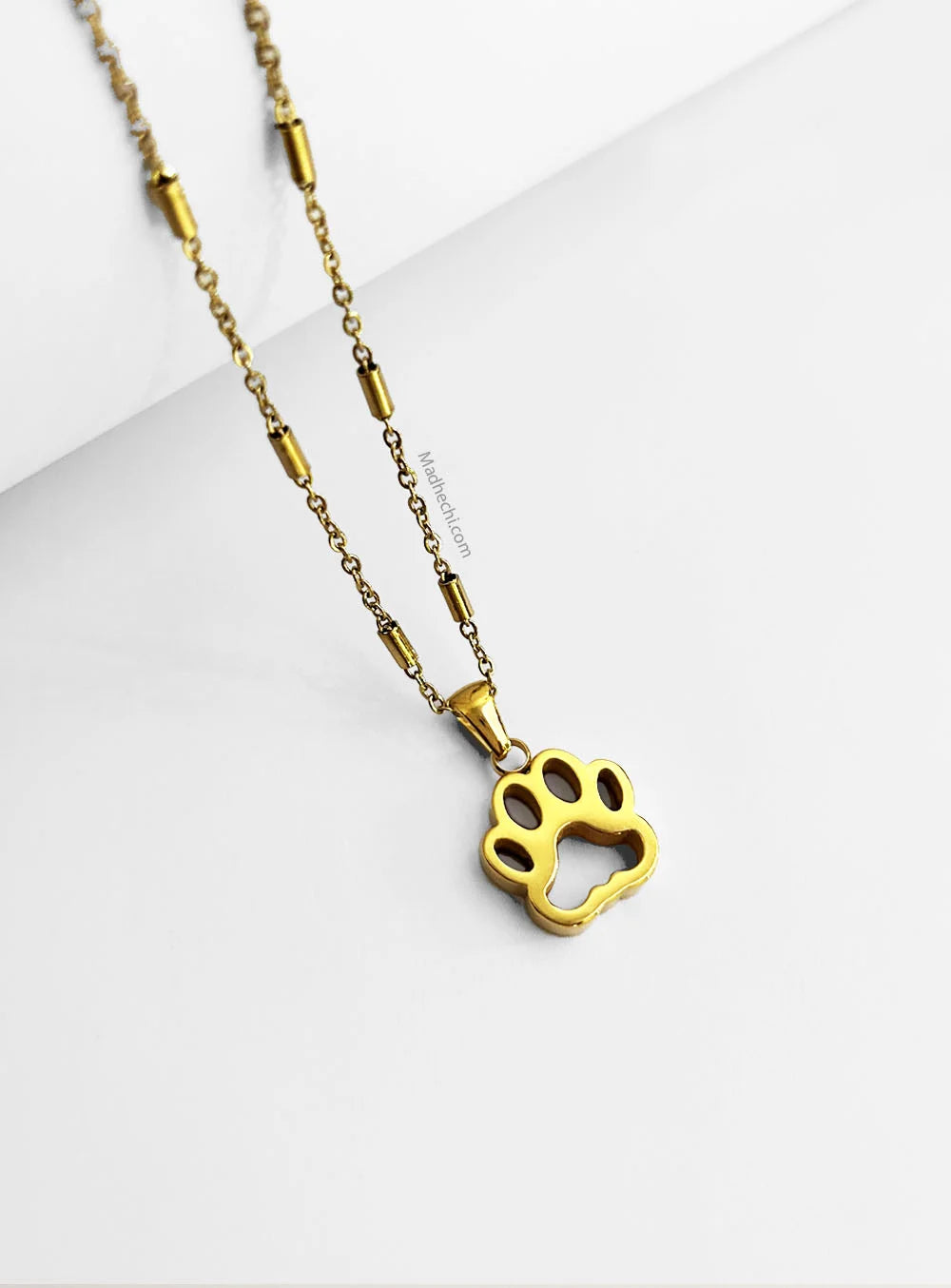Buy Paw Necklace | Gold Paw Necklace | Madhechi