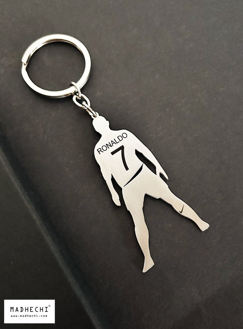 Buy Now CR 7 Keychain | Ronaldo 7 Jersey Keychain | Madhechi